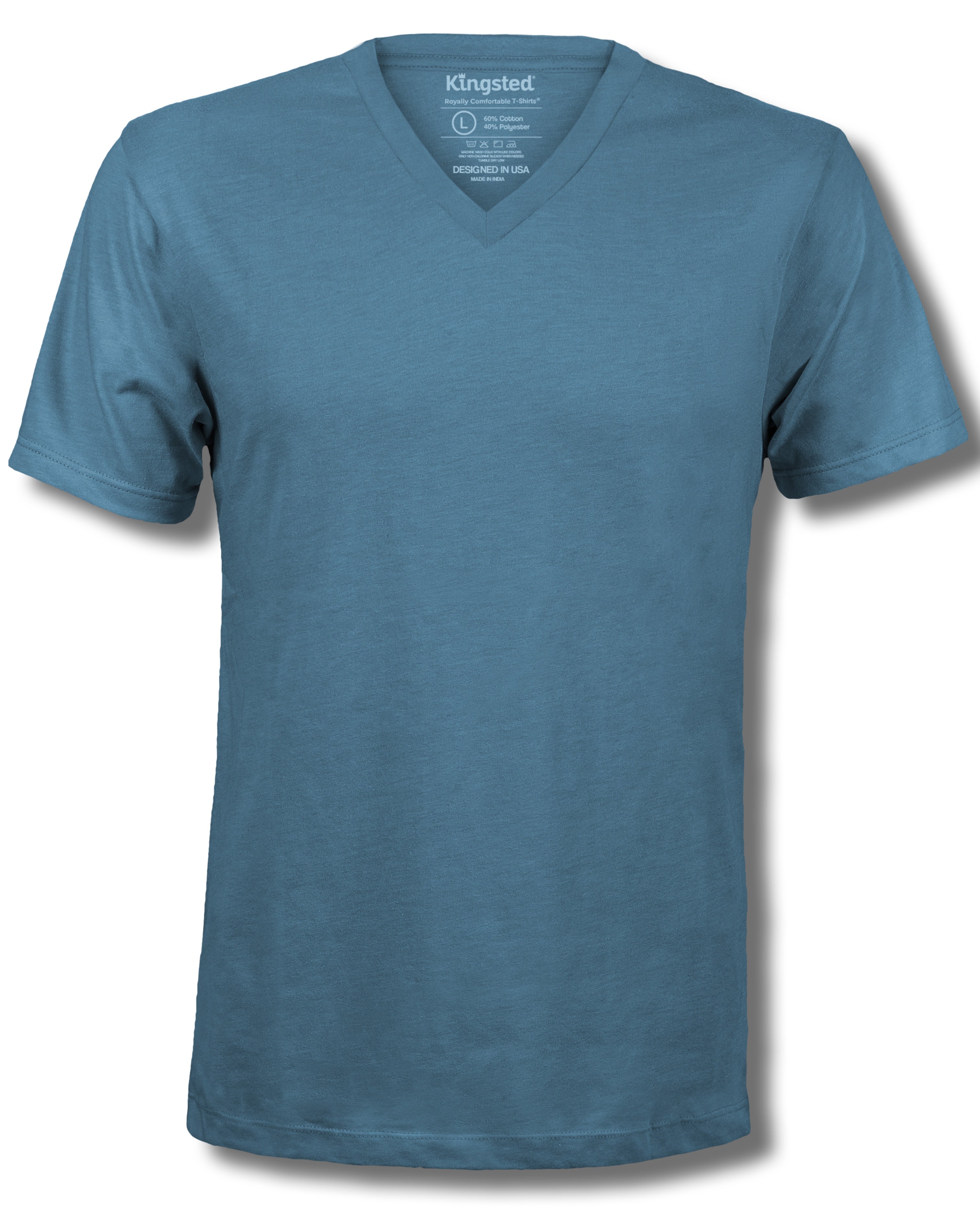 Azure Short Sleeve V-Neck T-Shirts – Kingsted