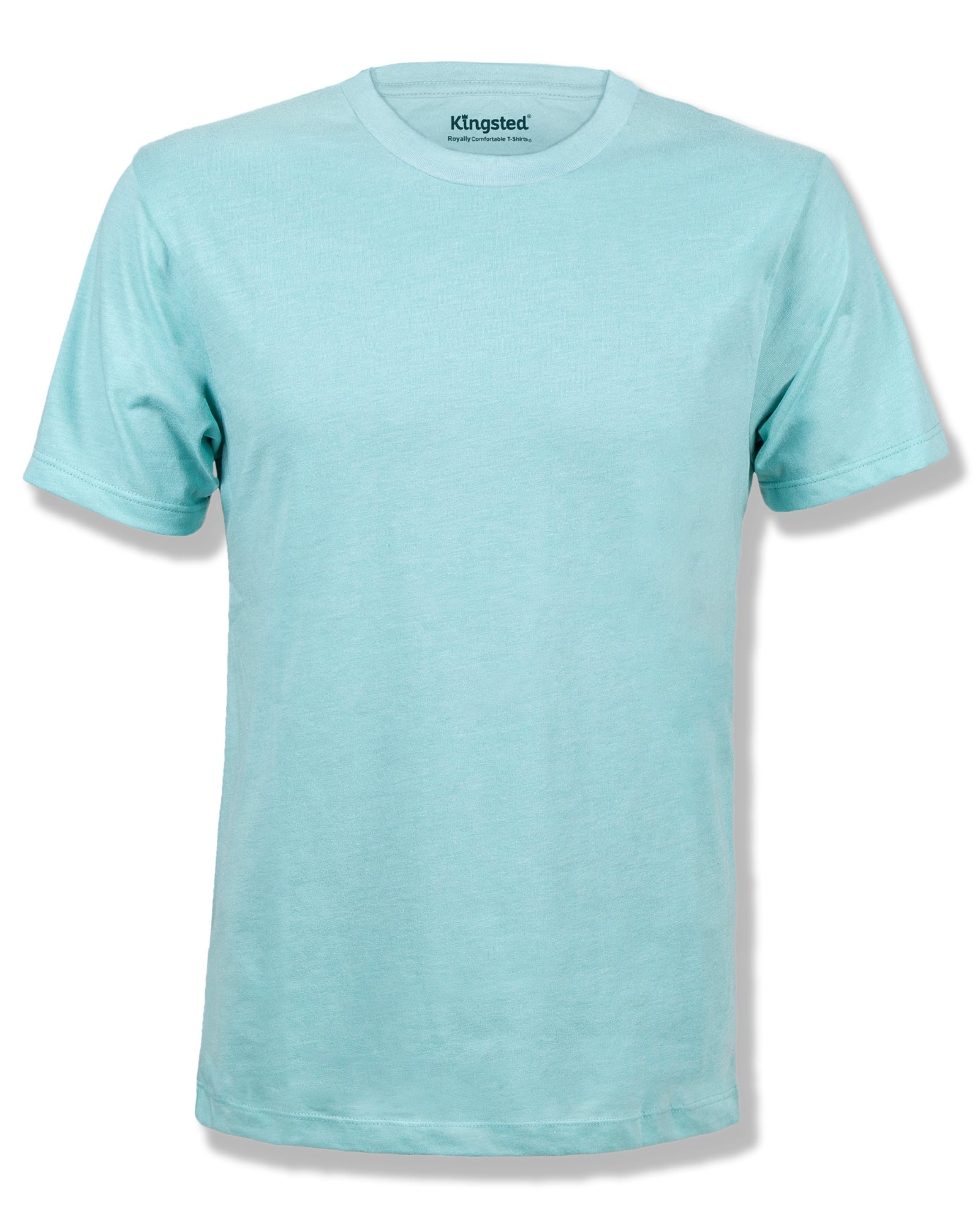 Turquoise Short Sleeve Crewneck T-Shirts – Kingsted